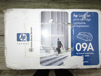 HP C3909A 09A Sealed Genuine OEM Original Black LaserJet Toner ...