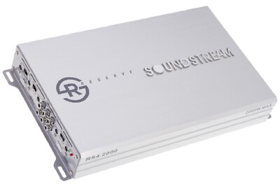 New Soundstream Reserve RS4.2000 2000W Max 4 Ch Amp Class AB Speaker ...