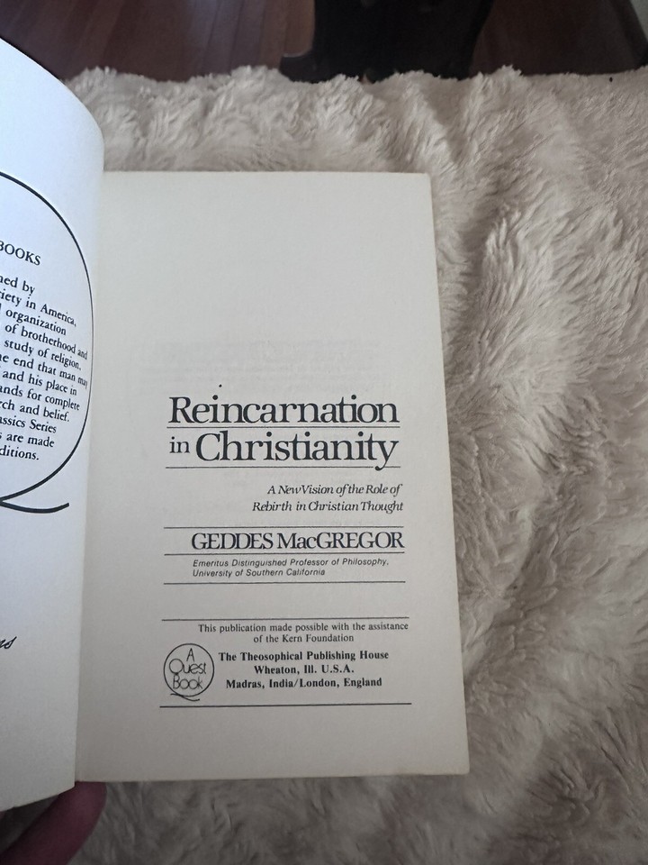 Reincarnation in Christianity : A New Vision of the Role of Rebirth in ...