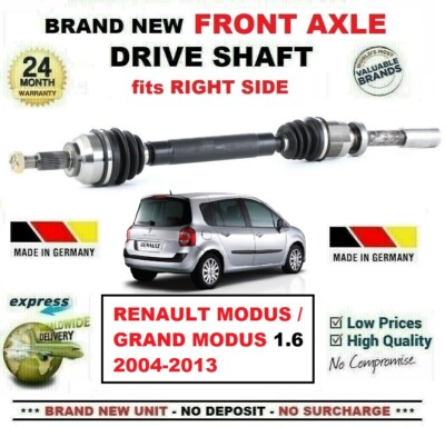 FOR RENAULT MODUS / GRAND MODUS 1.6 2004-2013 1x NEW FRONT AXLE RIGHT ...