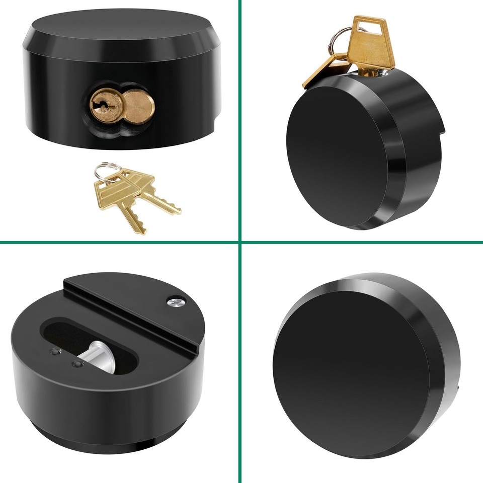 1 Piece Hidden Shackle Padlock, Heavy Duty Puck Lock for Trailers, Van ...