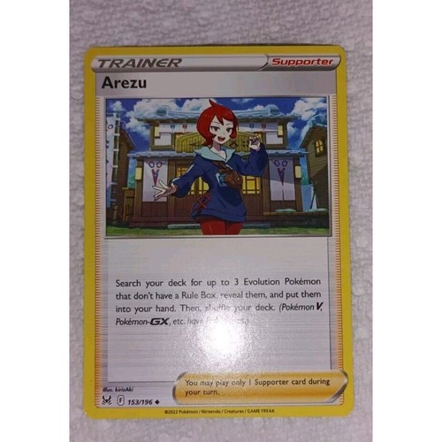 Arezu - 153/196 - Trainer - Lost Origin - Pokemon Ships Same Day | eBay