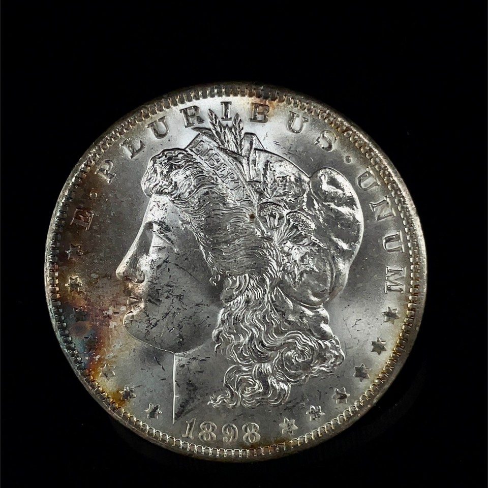 1898 O Morgan Dollar GEM/BU Very Fresh From Roll 90% Silver $1 U.S Coin ...