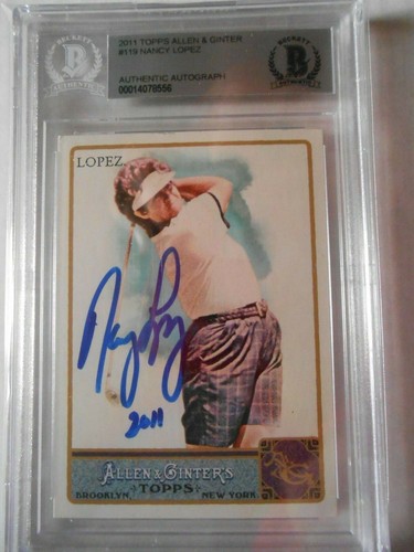 2011 Topps Allen Ginter Nancy Lopez #119 signed autograph auto Beckett ...