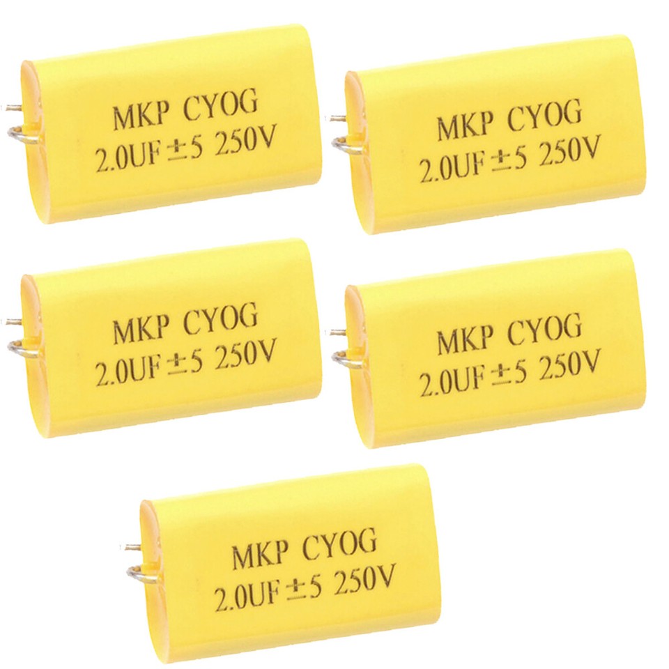 5PC Axial Film Capacitor Audio Crossover Filtering Capacitor 3.3uf 4 ...