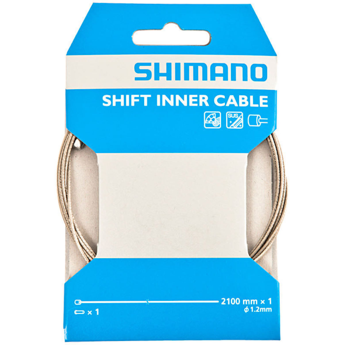 Genuine Shimano Stainless Steel Shift Inner Cable 1.2mm x 2100mm ...