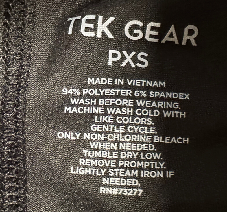 Tek Gear PXS Active Wear Pants Black Velvet Elastic Drawstring Waist | eBay