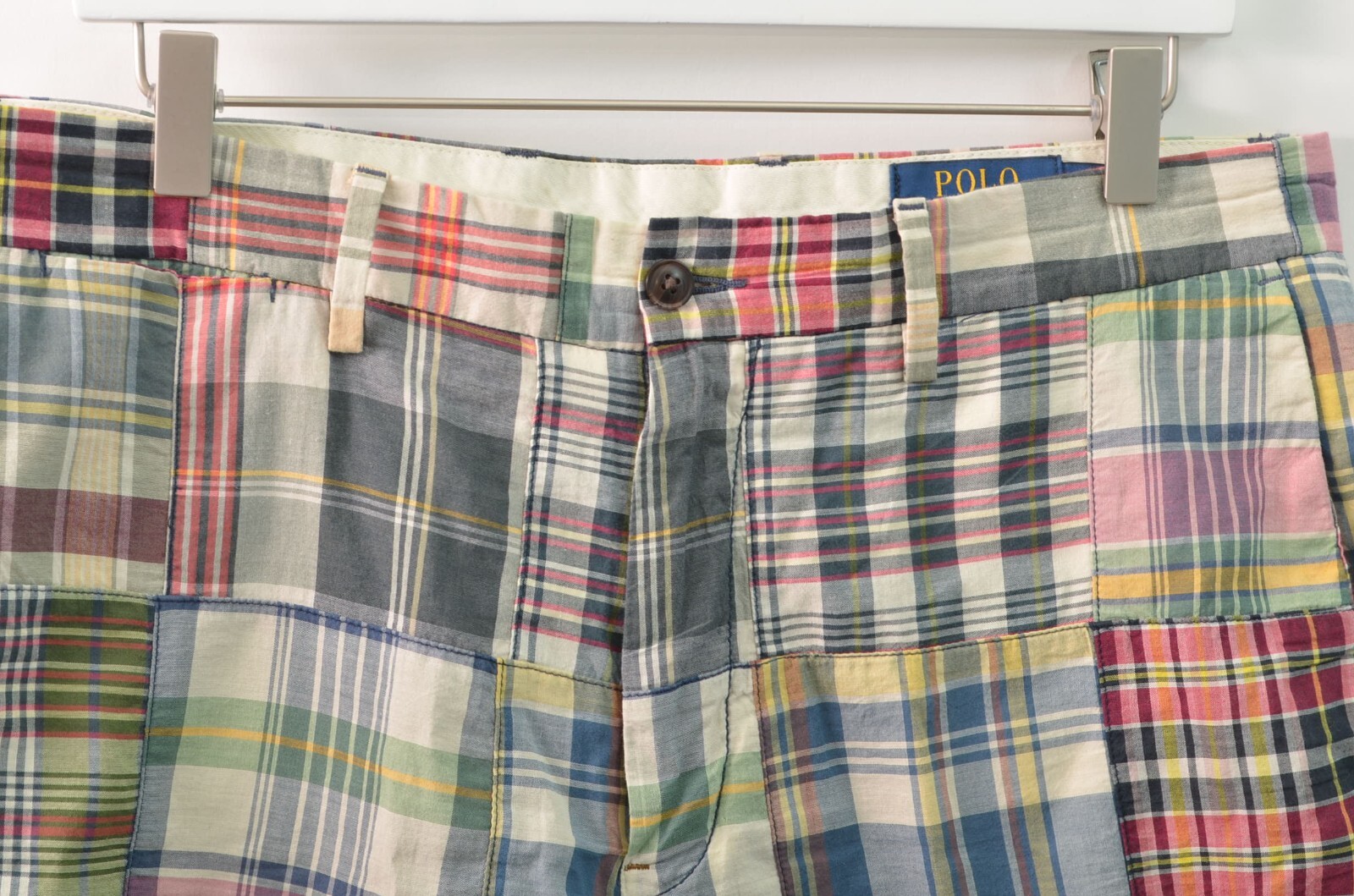 Polo Ralph Lauren Classic Fit Patchwork Plaid Shorts … - Gem