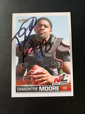 Damontre Moore Signed 2012 SAGE Hit #94 Card New York Giants Autograph ...