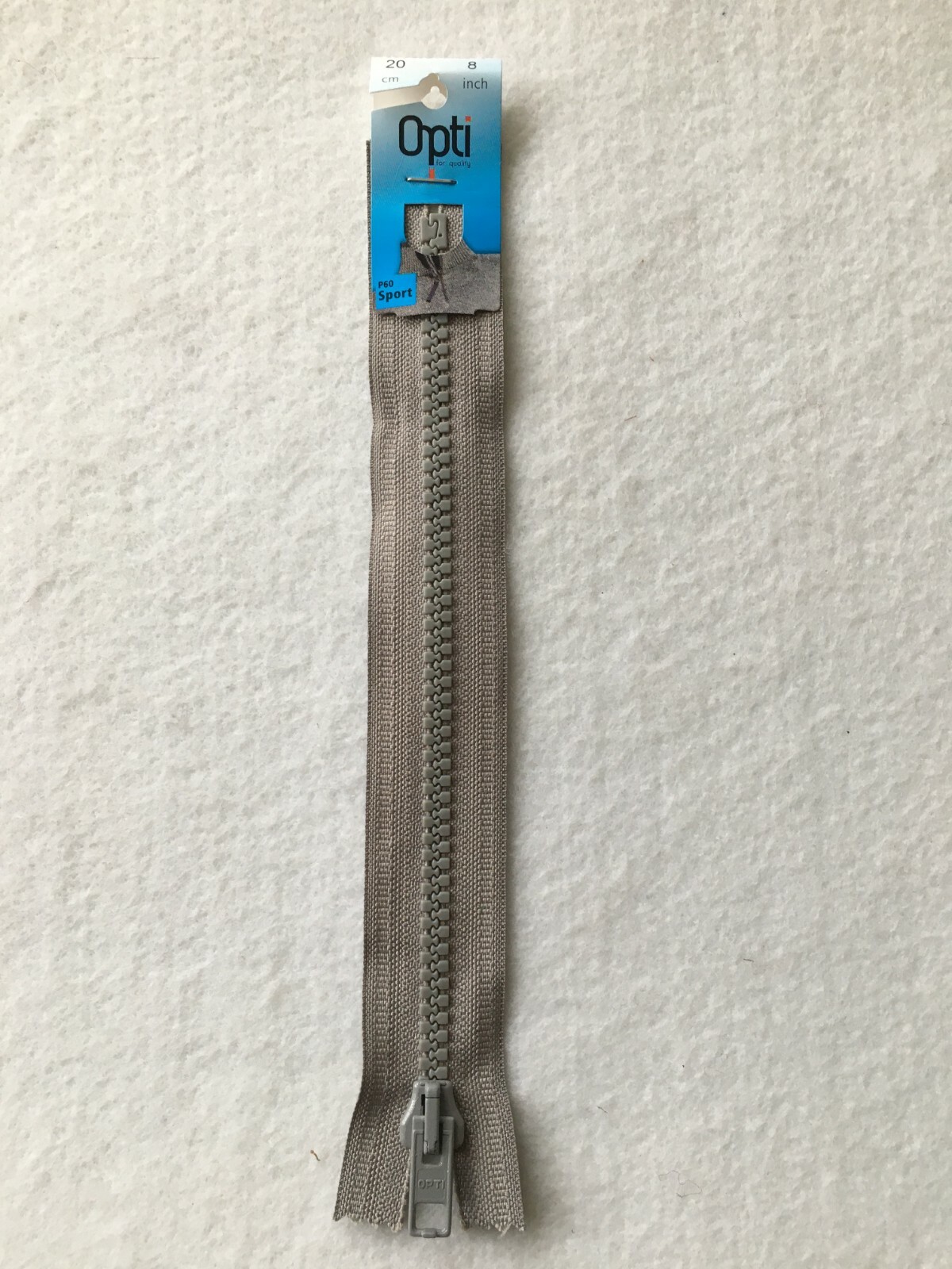 OPTI P60 Sport Open & Closed End #5 Zips Chunky Plastic Teeth Zipper ...