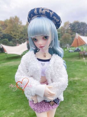 1/4MSD 1/4Puyoo 1/3SD BJD Doll Winter Clothes Fluffy Coat Curly Fur ...
