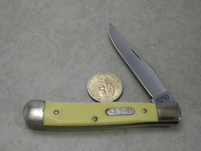 Schrade+- Old Timer- USA- 970T- Yellow- Pocket Knife | eBay