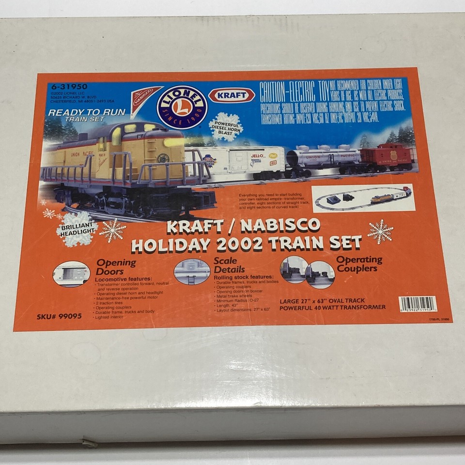 2002 Lionel Train Set - Kraft Nabisco Holiday With Oval Track - Limited ...