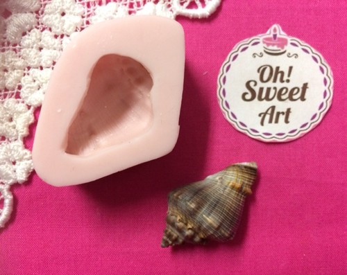 Sea Shell II 3D Silicone mold shells fondant soap Push Food Cake ...