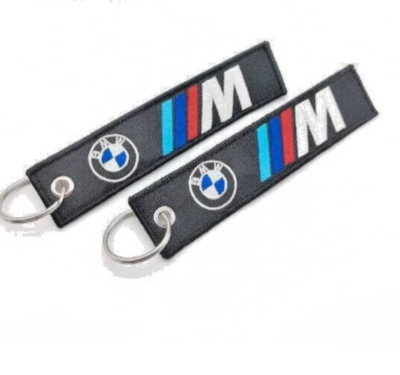 BMW. M. Series Embroidered Fabric Key Tag, Key Ring (1 only) | eBay ...