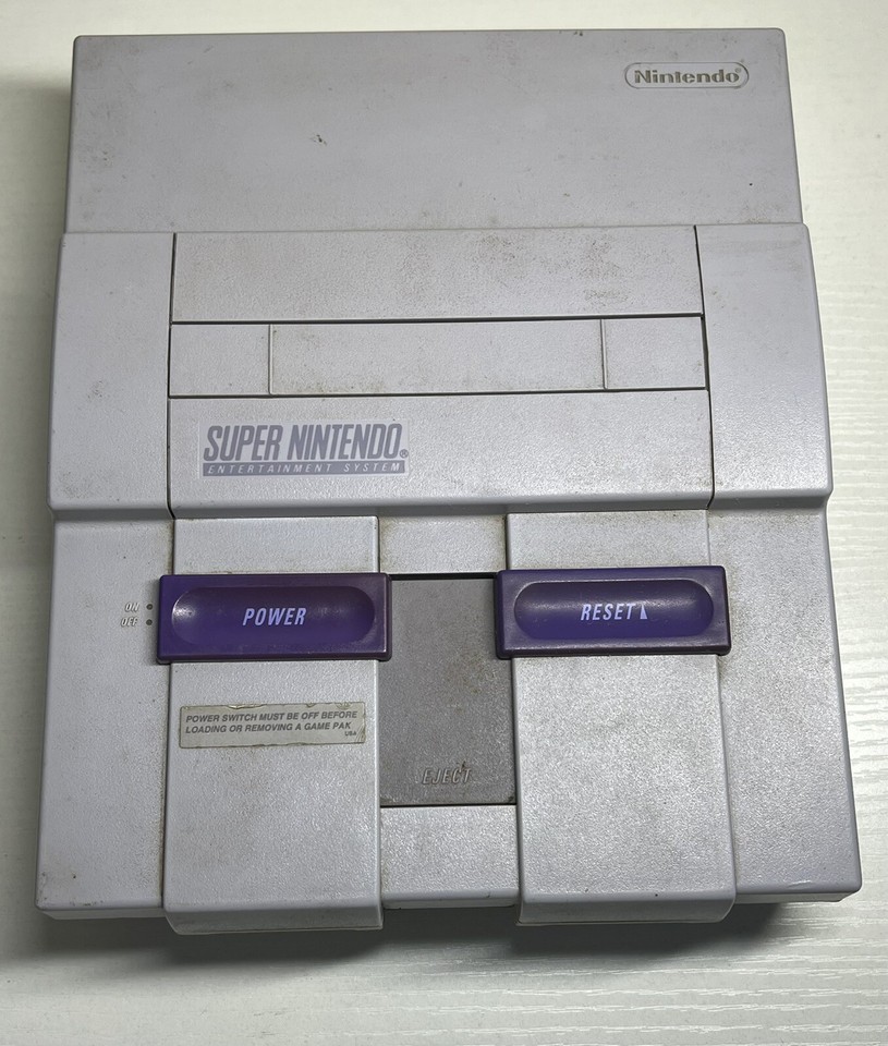 Super Nintendo SNES Home System Console - Gray - Tested/Works ...