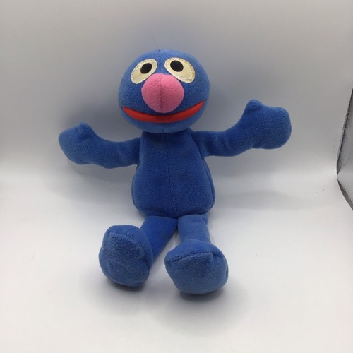 Vintage 1997 TYCO Sesame Street GROVER 8” Bean Bag STUFFED ANIMAL Toy ...