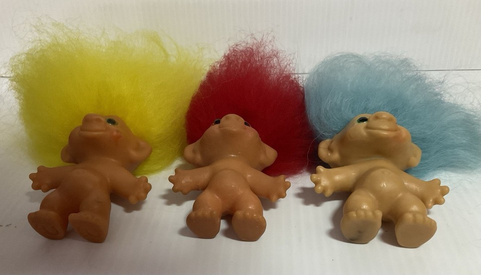 Vintage Troll Doll Dam And Wishnik 60s Era Trio | eBay