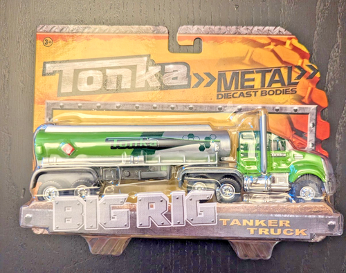 2013 Tonka metal diecast Big Rig Green Tanker Truck 18 Wheeler - New ...
