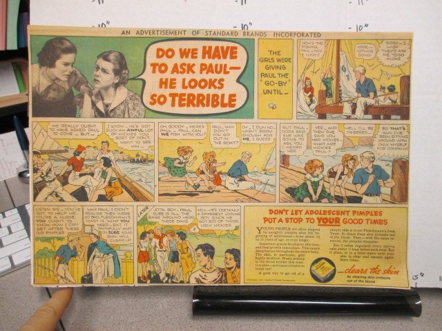 newspaper ad 1930s Popeye Skippy Tillie Toiler Winnie Winkle Jiggs ...