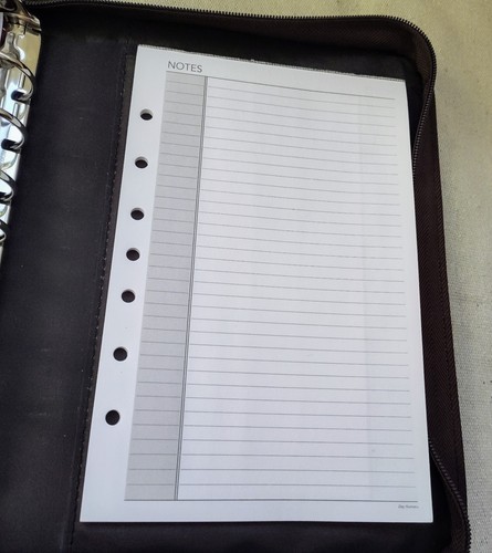 Day Runner Undated 7-Ring Zip Planner LOADED Dividers Tools Pockets At ...