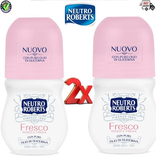 Neutro Roberts FRESCO Classico Rose Zero Salt Deodorant Roll On 2 x ...