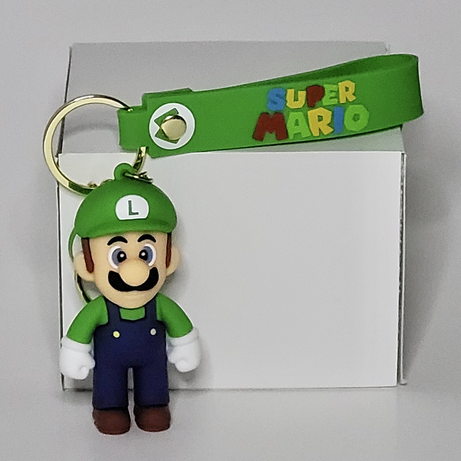 Luigi 3D Figure Super Mario Mario Bros Keychain Key Ring Nintendo | eBay
