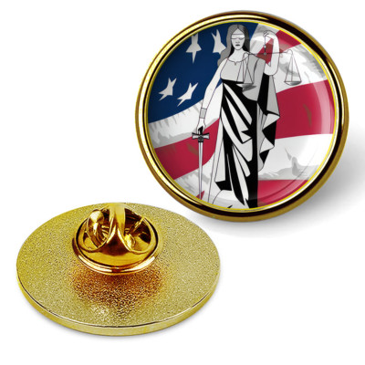 Lady Justice Hat Pin Lapel Tie Tac Badge, Military Emblem Suit Shirt ...