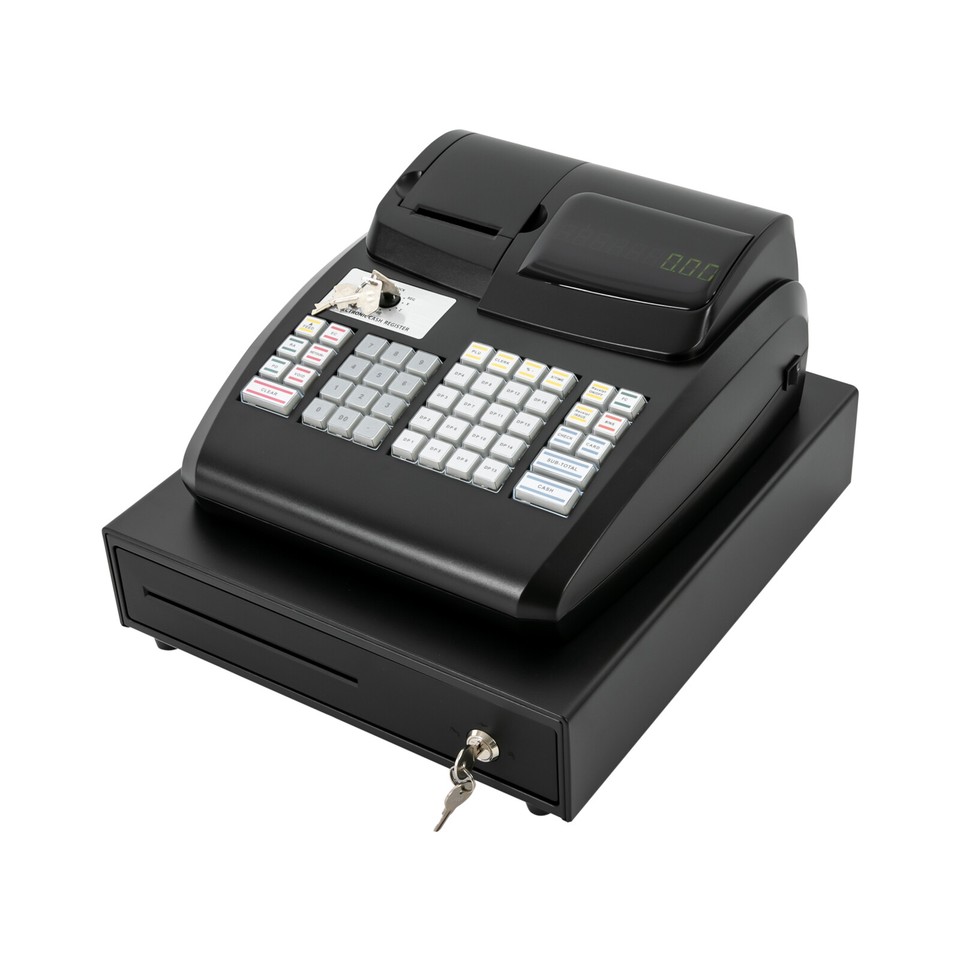 Electronic POS System Cash Register LED Display For Retail W/ Drawer 47 ...
