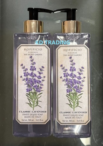 (2-Pk) HOPIFICIO FIRENZE ~CLASSIC LAVENDER Finest LIQUID HAND SOAP Made ...
