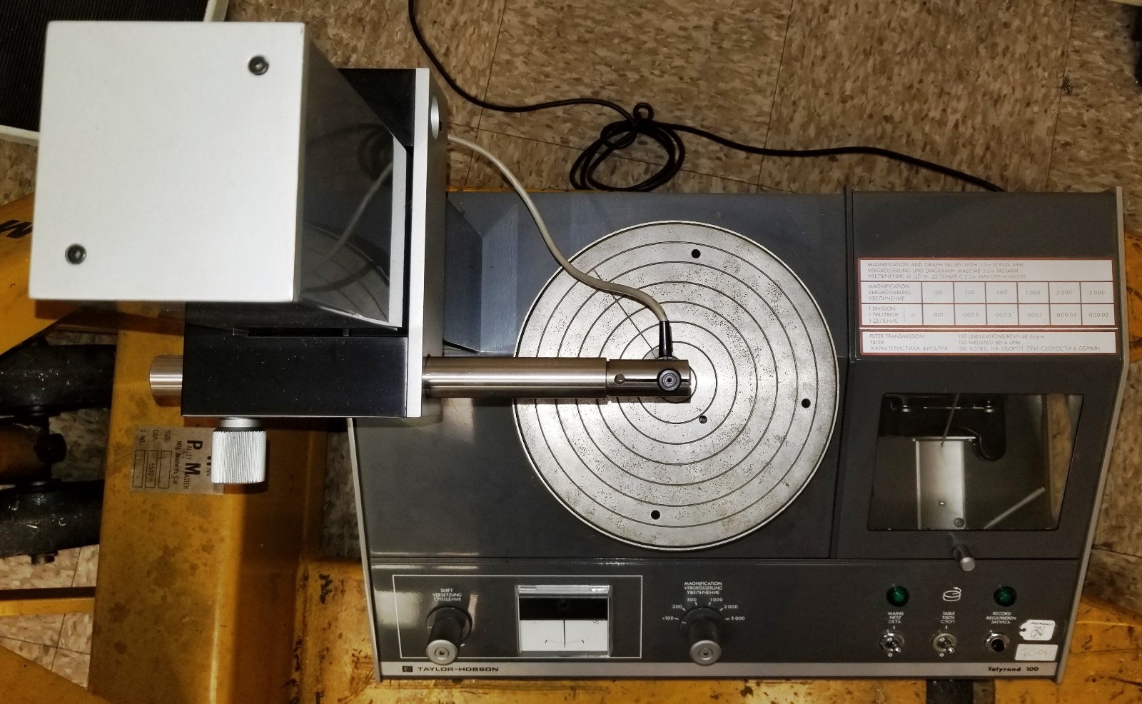 Taylor-Hobson Talyrond 100 Roundness Tester | eBay