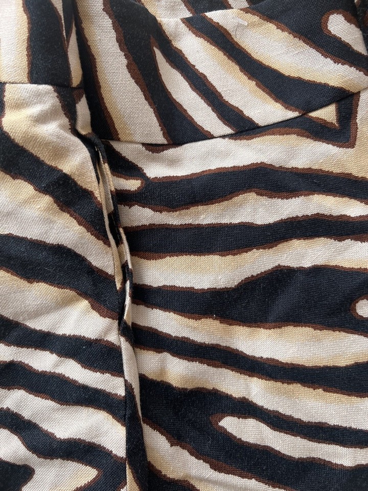 ZARA SKIRT ZEBRA PRINT SKIRT,ANIMAL PRINT FULL SKIRT, Uk14, Eu 42 | eBay UK