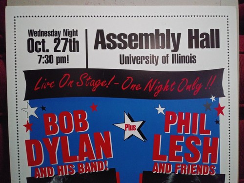 bob dylan, phil lesh poster- u. of illinois 10.27.99 | eBay