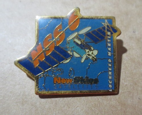 Vintage Lockheed Martin NSS 6 New Skies Satellites Lapel Pin Hat Shirt ...