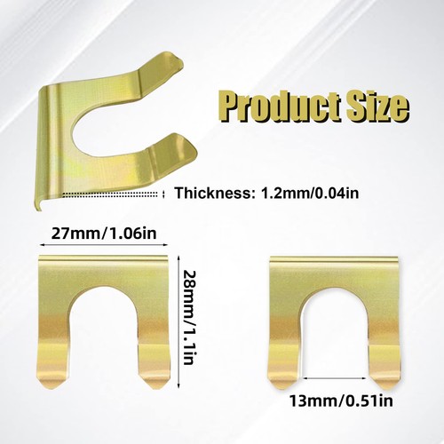 15 Pieces Brake Line Clips Metal Brake Line Retainer U Shaped, Brake ...