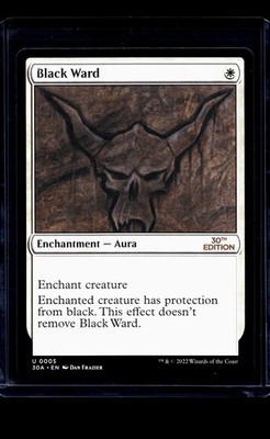 2022 MTG Magic The Gathering 30A 30th Anniversary Edition #5 Black Ward ...