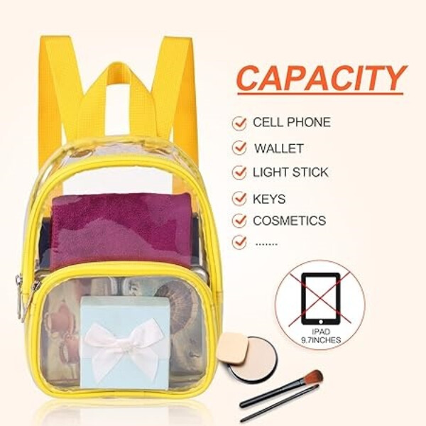 Heavy Duty Clear Backpack Waterproof Transparent Sling Bag See Through ...