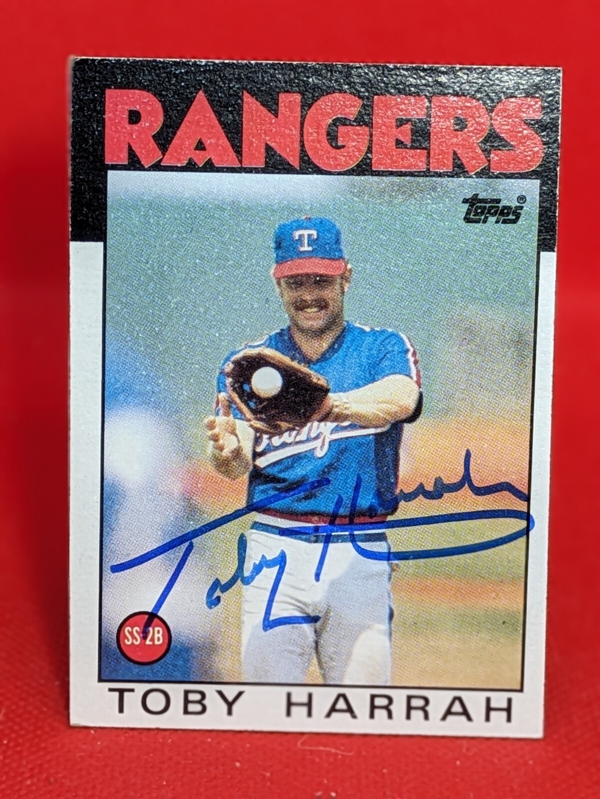 PERSONAL AUTOGRAPH signed on card: Toby Harrah 1986 Topps #535 | eBay