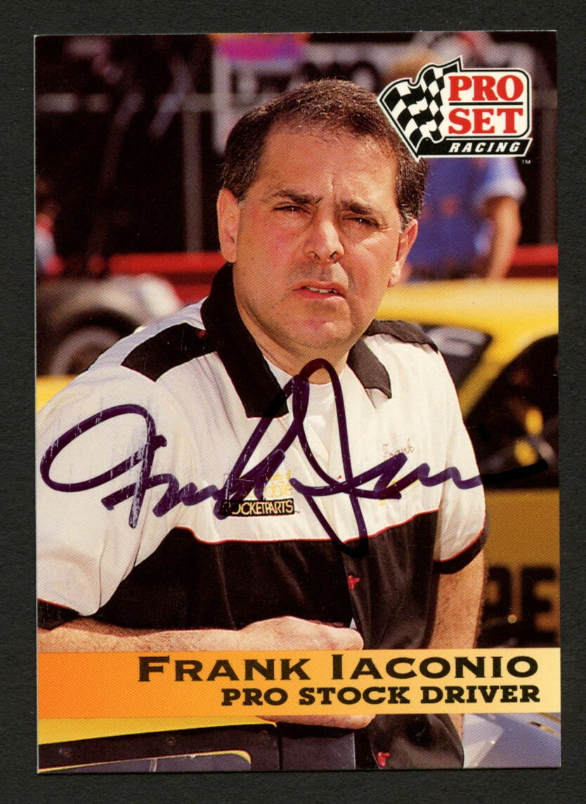 Frank Iaconio #84 signed autograph auto 1992 Pro Set NHRA Car Card | eBay