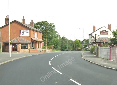 Photo 6x4 A bend on the A49 Coppull Moor The Alison Arms can be seen on ...