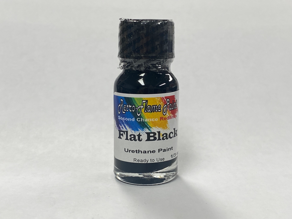 Retro-Flame "Flat Black" Urethane Paint for Hot Wheels Redline Resto ...