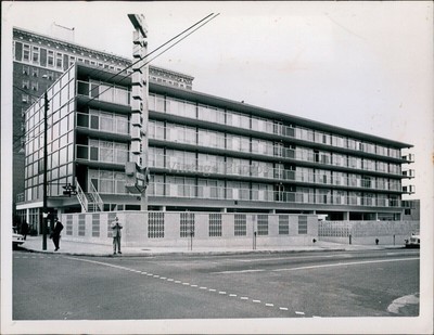 1965 Downtown Motel Sparkling Motor Inns Boomed Vintage Building 6X8 ...