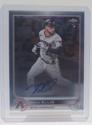 2022 Topps Chrome Drew Ellis Rookie Autograph Auto RC #RA-DE ...