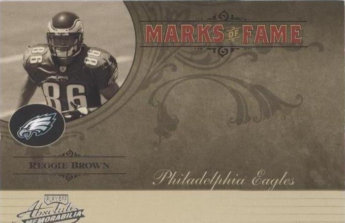 2005 Playoff Absolute Memorabilia - Marks of Fame Reggie Brown #MF-23 / ...