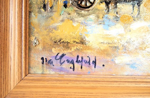 Ira Englefield (1912- ) British - #1 -Part of 3-piece Collection Oil on ...