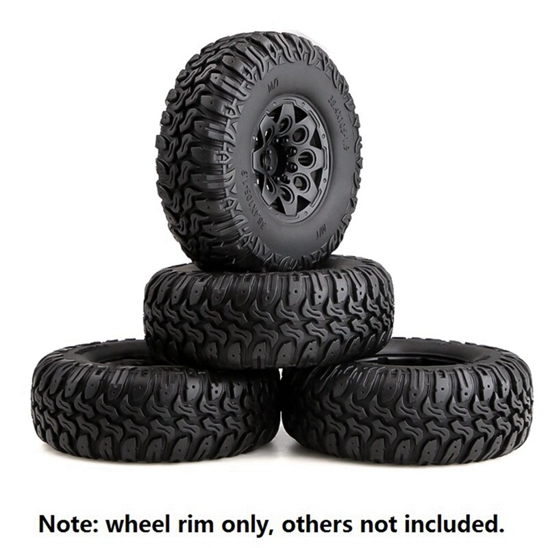 8PCS Plastic Beadlock 1.9 Wheel Hub Rim for 1/10 RC Crawler Axial ...