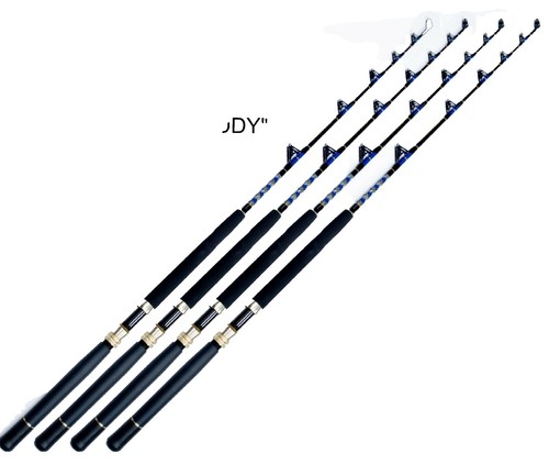 Heavy Duty Fishing Rod Fiblink 1-Piece Saltwater Offshore Trolling Rod ...