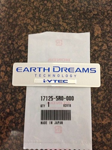 HONDA Fit 2015-2016 Emblem 17125-5R0-000 Earth Dreams Technology i-VTEC ...