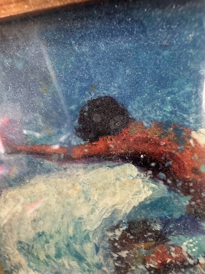 Original quality vintage art "Master Surfer" FRMD MODERN IMPRESSIONISM ...