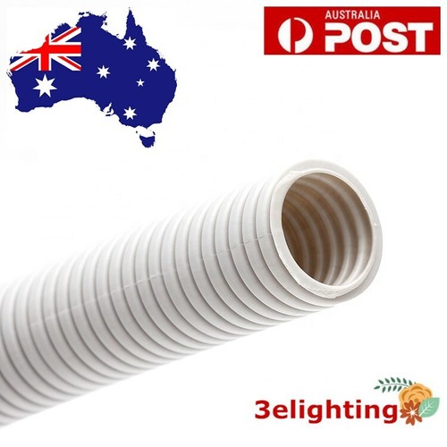 20mm MD GREY 25M Corrugated Conduit 25Meter Flexible Electrical Medium ...